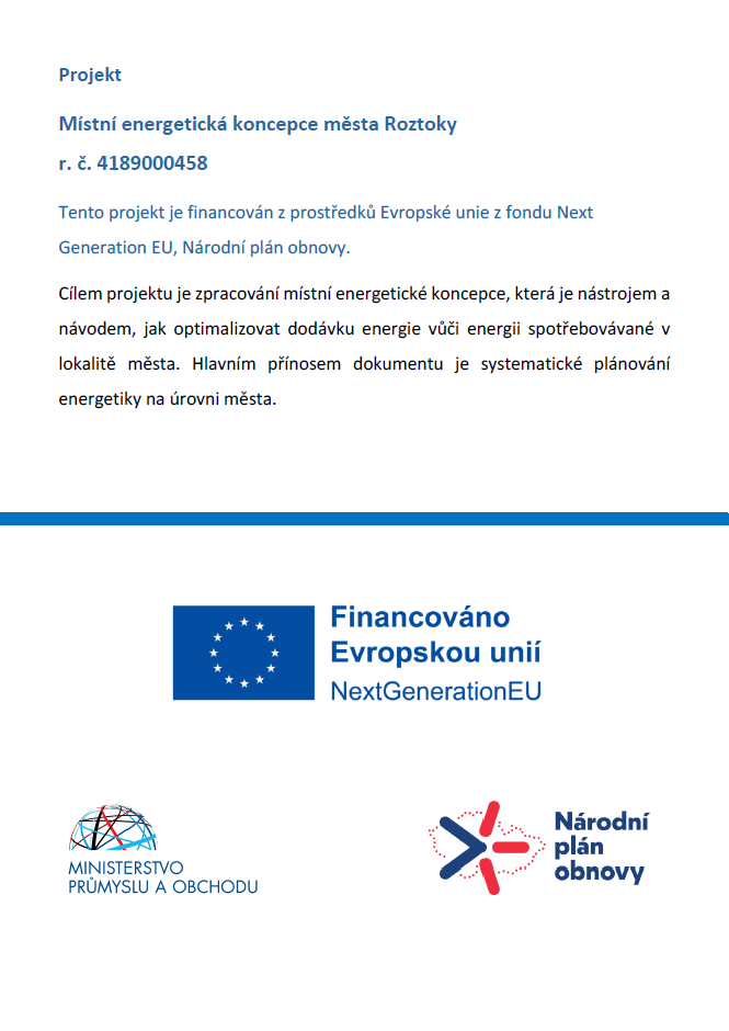 2025 - Místní energetická koncepce města Roztoky - Město Roztoky